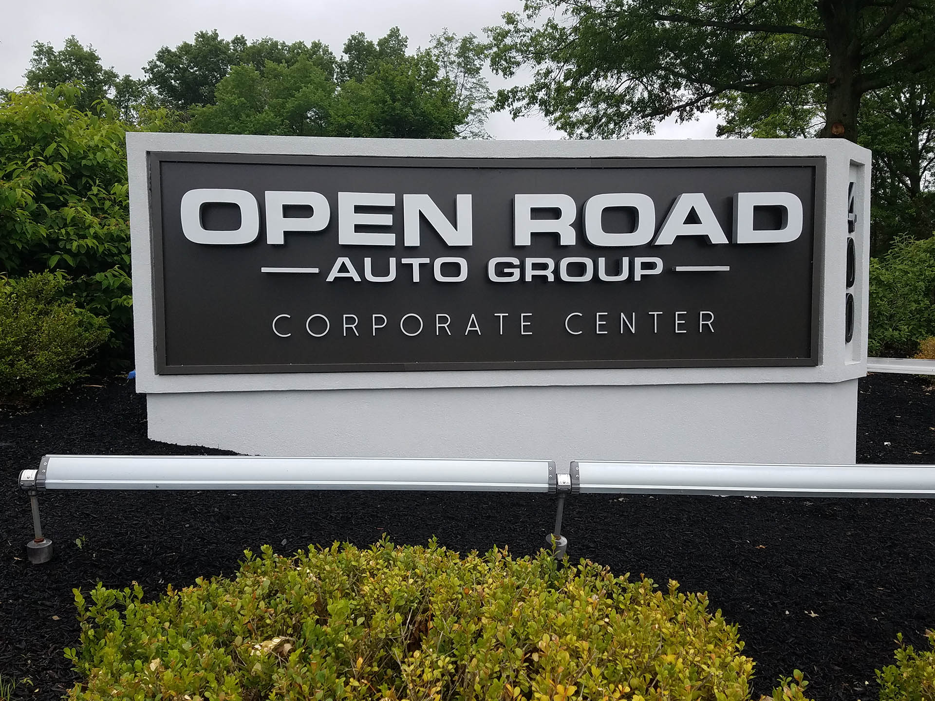 Open Road Monument Sign - Ace Sign Inc.