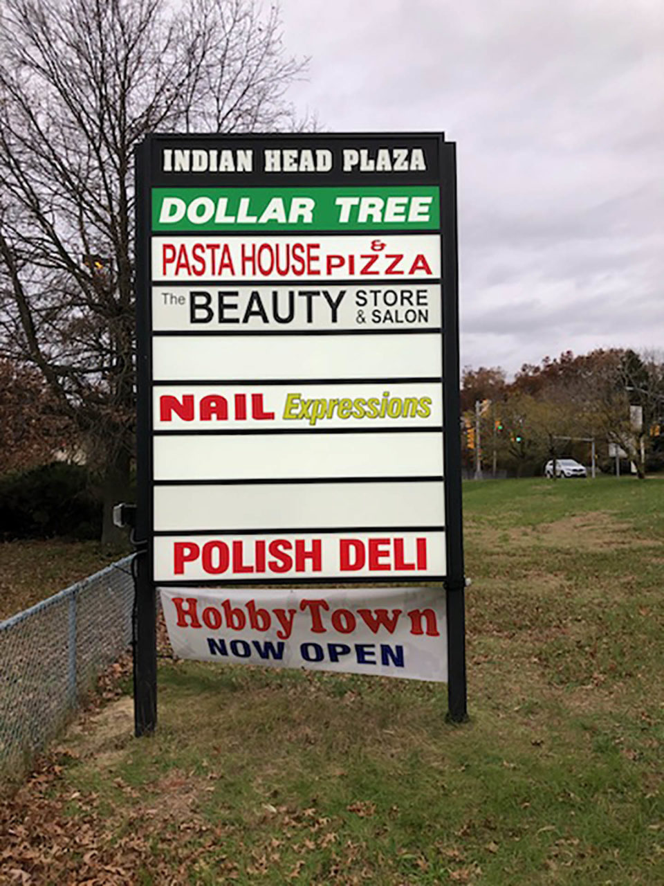 Indian Head Plaza Pylon Sign - Ace Sign Inc.